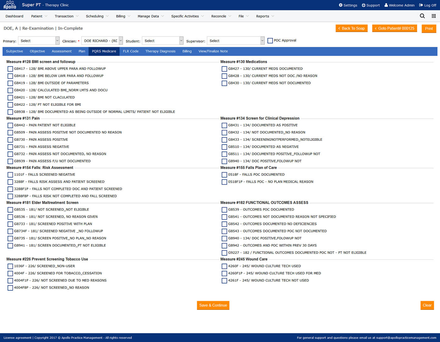 Physical Therapy EMR | Physical Therapy Documentation Software - Apollo